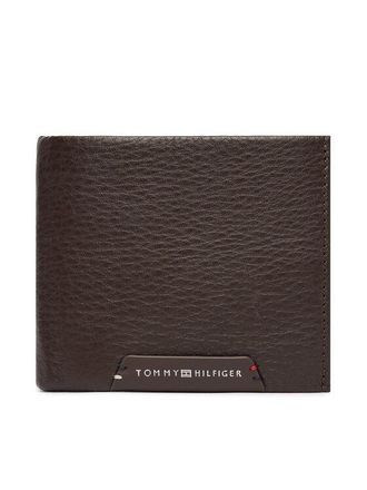 Tommy Hilfiger Geldb&ouml;rse Th Corp Cc Flap And Coin AM0AM14780 Dunkelbraun