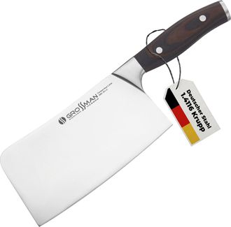 Greta Magnusson-Grossman 165WD | Hackmesser 28,0 cm | Ultrascharfer K&uuml;chenmesser | Deutschem Edelstahl Klinge 16,3 cm | mit Ergonomischen Griff 11,7 cm (389 Gramm)