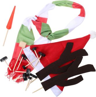 Valiclud Schneemann-bastelset f&uuml;r Weihnachts-verkleidung Schneemann-bastelzubeh&ouml;r f&uuml;r Festdekoration Weihnachtsdeko mit Kompakten Requisiten