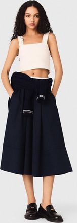 Maje Crop Top Aus Strick - Ecru - Maje