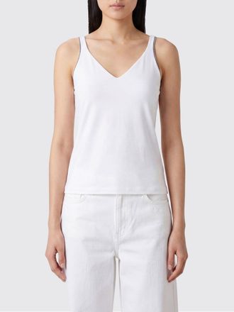Brunello Cucinelli Top Damen Farbe Wei&szlig;