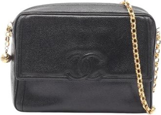 Chanel Pre-owned Coco Mark Calf Shoulder Bag - Femme - Pre-owned - Noir - Taille: ONE Size