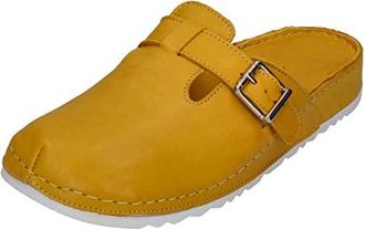 Andrea Conti Mules pour Femme, Citron, 37 EU