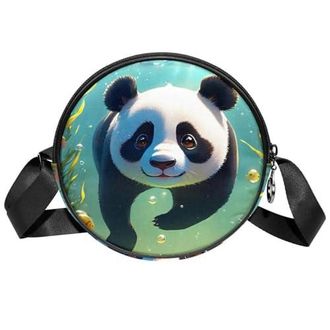 Generic Sac &agrave; bandouli&egrave;re rond pour femme, petit sac &agrave; bandouli&egrave;re avec fermeture &eacute;clair, bretelles r&eacute;glables, style d&eacute;contract&eacute;, pour femmes et filles