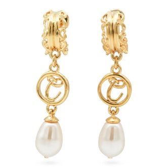 Chlo&eacute; Ohrringe - Gold And Pearly Brass Earrings - Gr. unisize - in Mehrfarbig - f&uuml;r Damen