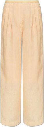 Forte_Forte Femme, Pantalons, Orange, Taille: 40 FR Linen Pantalons