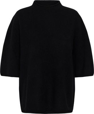 Soaked In Luxury SLMusling Rollneck Rippstrick Pullover - - Knitwear - Damen - Schwarzk - S