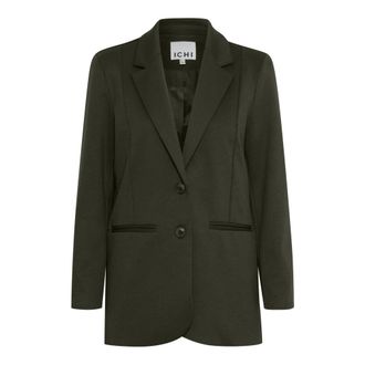 Ichi Ihkate SUS Oversized Blazer - - Jackets - Damen - Gr&uuml;n - L