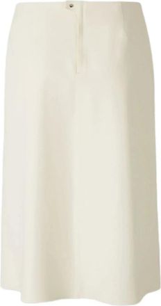 Herno Femme, Jupes, Blanc, Taille: 38 FR Jupe Midi Trap&egrave;ze