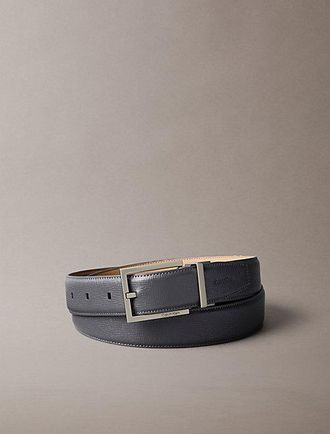 Calvin Klein Ceinture en cuir saffiano pleine fleur