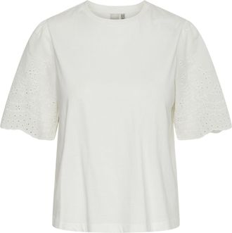 Vero Moda Yaslex Ss Top W. Emb Sleeves S. Noos