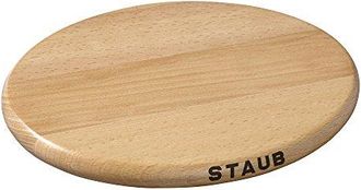 Staub 1190713 Ovaler magnetischer Holzuntersetzer, braun