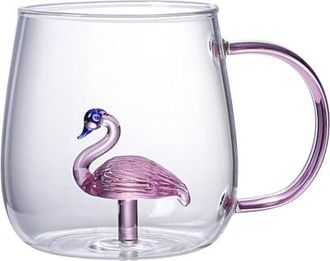 Generic Jolies tasses en verre | 380 ml en verre borosilicate transparent en forme danimal | Verres r&eacute;sistants &agrave; la chaleur pour boissons froides et chaudes, 