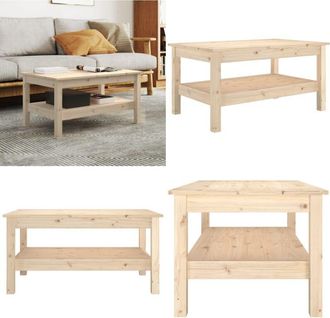 vidaXL Table basse 80x50x40 cm Bois massif de pin - Table Basse - Meuble tv - Table Dappoint - Table Design - Bois Massif - Home & Living