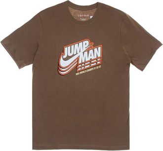Nike Jordan Homme, Tops, Brun, Taille: XL T-shirt Archaeo Brown avec Logo Jumpman