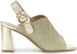 Caf&egrave;noir Sandales Sabot &Agrave; Lacets &Agrave; Larri&egrave;re Et Broderie En Cordon, Pour Femme, Couleur Jaune, Taille 37