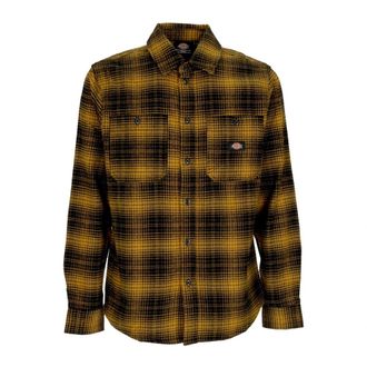 Dickies Langarmhemd mit Kn&ouml;pfen und Taschen - - Shirts - Herren - Braun - S