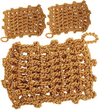 Garneck 3 Stück Netz Geschirrtücher Aus Langlebigem Material Ölresistent 15x10cm Klein Multifunktional Für Küchenreinigung Und Abwasch Kratzfrei Und Wiederver