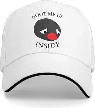 Generic Coton Chaud dHiver, Pingu Chapeau Multicolore Casquette à visière Noot me Up à lintérieur des Chapeaux de Protection à visière personnalisés