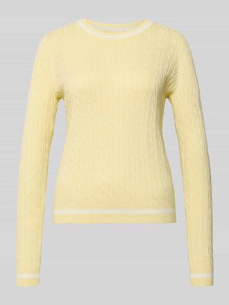 Christian Berg Strickpullover mit gerippten Abschl&uuml;ssen