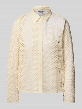 Colourful rebel Regular Fit Bluse mit Lochmuster Modell Lexi