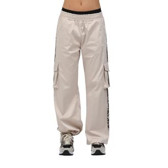 Disclaimer Satinhose mit elastischem Saum - - Trousers - Damen - Beige - XS