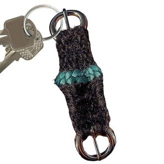 Generico Western Mini Girth Porte-cl&eacute;s avec breloque l&eacute;g&egrave;re et faite &agrave; la main - Pour les amoureux des amoureux des f&ecirc;tes - Sac &agrave; dos pour usage int&eacute;rieur et e