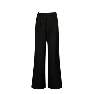 Saison 1865 Ucros hoch taillierte Hose mit weitem Bein - Schwarz