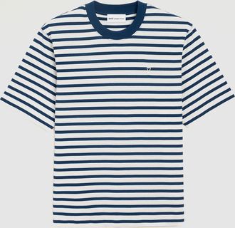 Ami T-Shirt With Ami De Coeur Patch Encre Blanc