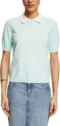 Esprit 024ee1i318 Sweater, 393/Light Aqua GRE, M Femme
