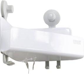 Joseph Joseph EasyStore Eck-Duschablage mit abnehmbaren Spiegel - Weiß