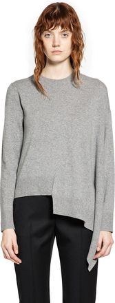 Alexander McQueen Asymmetric Wool Cashmere Jumper