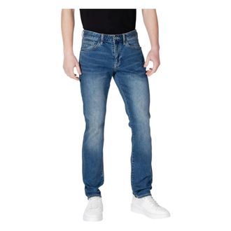 A|X Armani Exchange Klassische Blaue Rei&szlig;verschluss-Jeans mit Taschen - - Jeans - Herren - Blau - W29 L32