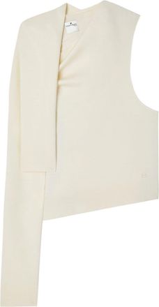 Courr&egrave;ges Schulterfreies Strickoberteil - Nude