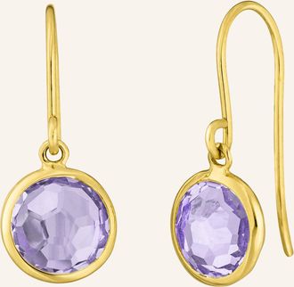 Leaf Ohrhänger Amethyst Aus 14 Karat Gelbgold gold