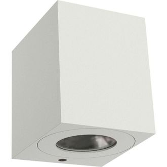 Nordlux Applique murale canto Kubi 2 Aluminium Blanc, H.10.4 - IP44 - led Module / Nordlux Ext&eacute;rieur