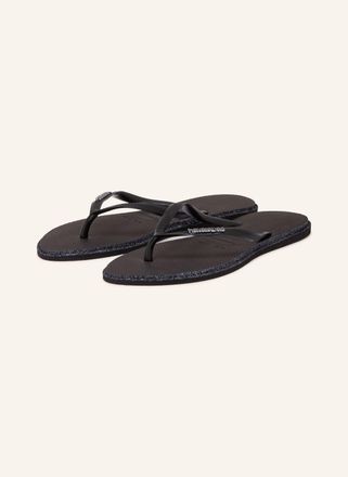 Havaianas Zehentrenner Slim Point Glitter schwarz