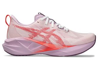 Asics Damen NOVABLAST 5 Sneaker, White/Coral Reef, 42 EU