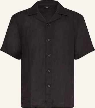 Reiss Reiss Resorthemd Beldi Relaxed Fit Aus Leinen schwarz