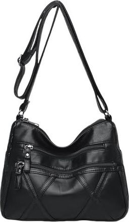 Generic Sacs à bandoulière pour femme en cuir souple - Grande capacité - Sac à bandoulière multi-poches pour femme - Pour la fête des mères - Sac à bandoulièr