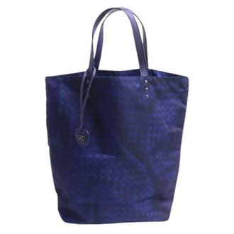 Bottega Veneta Pre-owned Intreccio Rusion Nylon Leder Tote Bag - - Pre-owned - Damen - Blau - ONE SIZE