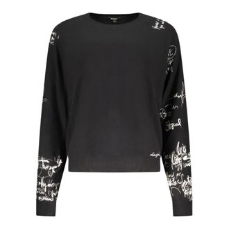 Desigual Femme, Sweatshirts et sweats &agrave; capuche, Noir, Taille: 44 FR T-shirt &agrave; manches longues Marquette