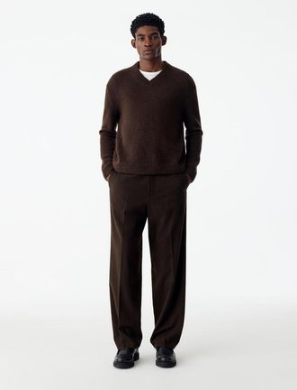 Arket Weite Flanellhose -Braun