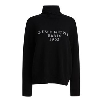 Givenchy Schwarzer Strick Rollkragenpullover Aw25 - - Knitwear - Damen - Schwarzk - M