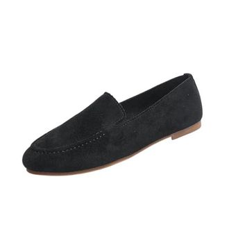 Generic Mocassins pour femme &agrave; bout rond, chaussures de marche d&eacute;contract&eacute;es, couleur unie, confortables, l&eacute;gers, classiques &agrave; enfiler, mocassins plats pour l