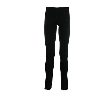 Barrow Schwarze Ripp Skinny Fit Hose - - Trousers - Damen - Schwarzk - M