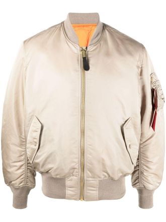 Alpha Industries veste bomber r&eacute;versible &agrave; fermeture zipp&eacute;e - Tons neutres