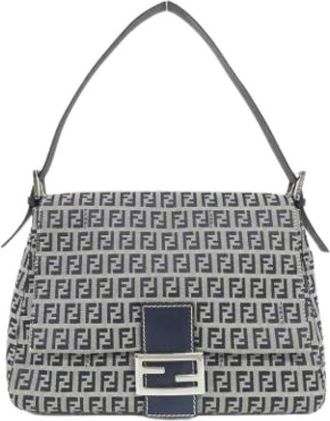Fendi Sac port&eacute; &eacute;paule Pre-owned - Femme - Pre-owned - Bleu - Taille: ONE Size