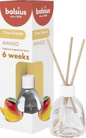 Bolsius Bolsius True Scents - Duftst&auml;bchen Raumduft Diffuser - Mango - 1 Stk. - 60 ml - bis zu 6 Wochen - Haus Parf&uuml;m - mit Nat&uuml;rlichen Extrakten