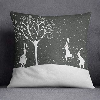 Bonamaison Le Jardin du Lin Kissenbezug, Cotton, Mehrfarbig, 45x45 Cm